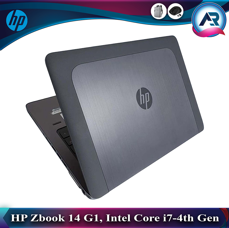 HP ZBOOK 14 G1 INTEL CORE I7-4TH GEN, CPU, 8GB RAM, 256GB SSD, AMD FIRE ...